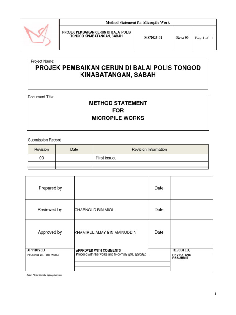 MOS Micro Piling | PDF
