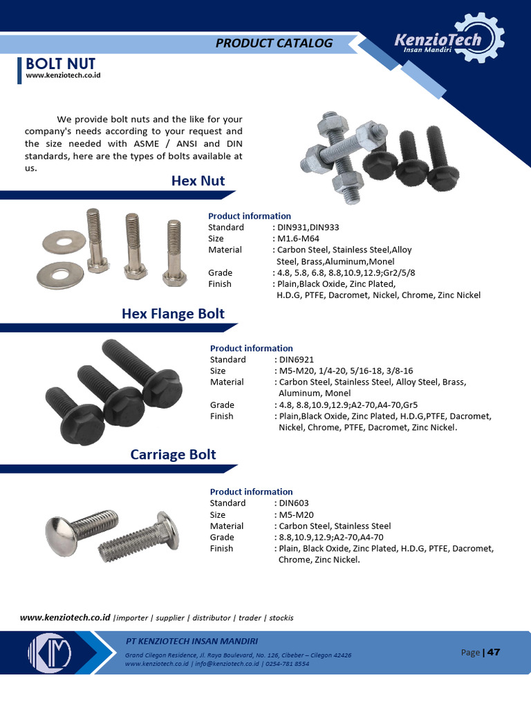 KIM-FASTENER | PDF | Screw | Steel