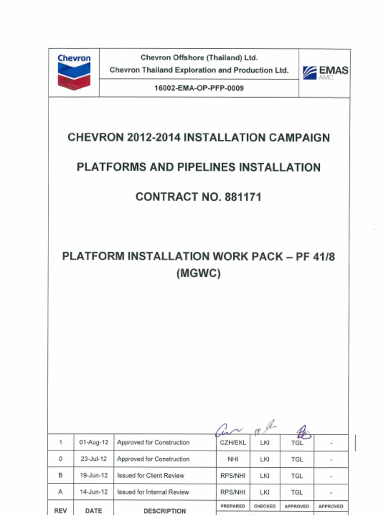 Ema Op PFP 0009 R1 | PDF | Crane (Machine) | Manufactured Goods
