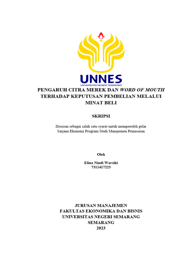 Skripsi Fix After Revisi | PDF | Karier & Perkembangan