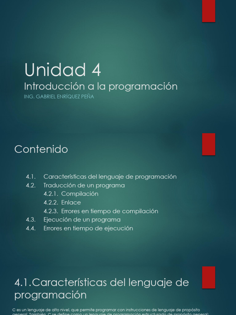 Unidad 4 | PDF | Compilador | Programación