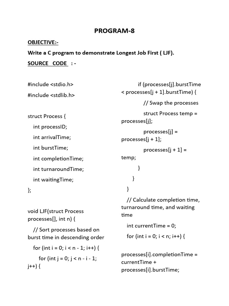 Operating System 16 Programs | PDF | Computer Science | Software Development