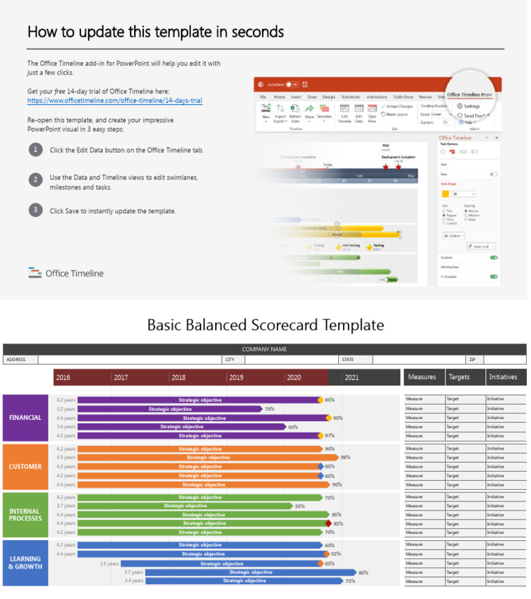 basic-balanced-scorecard-template | PDF | Computing | Software
