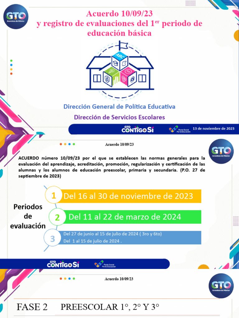 Acuerdo 10-09-23 Presentacion | PDF | Educación de la primera infancia ...