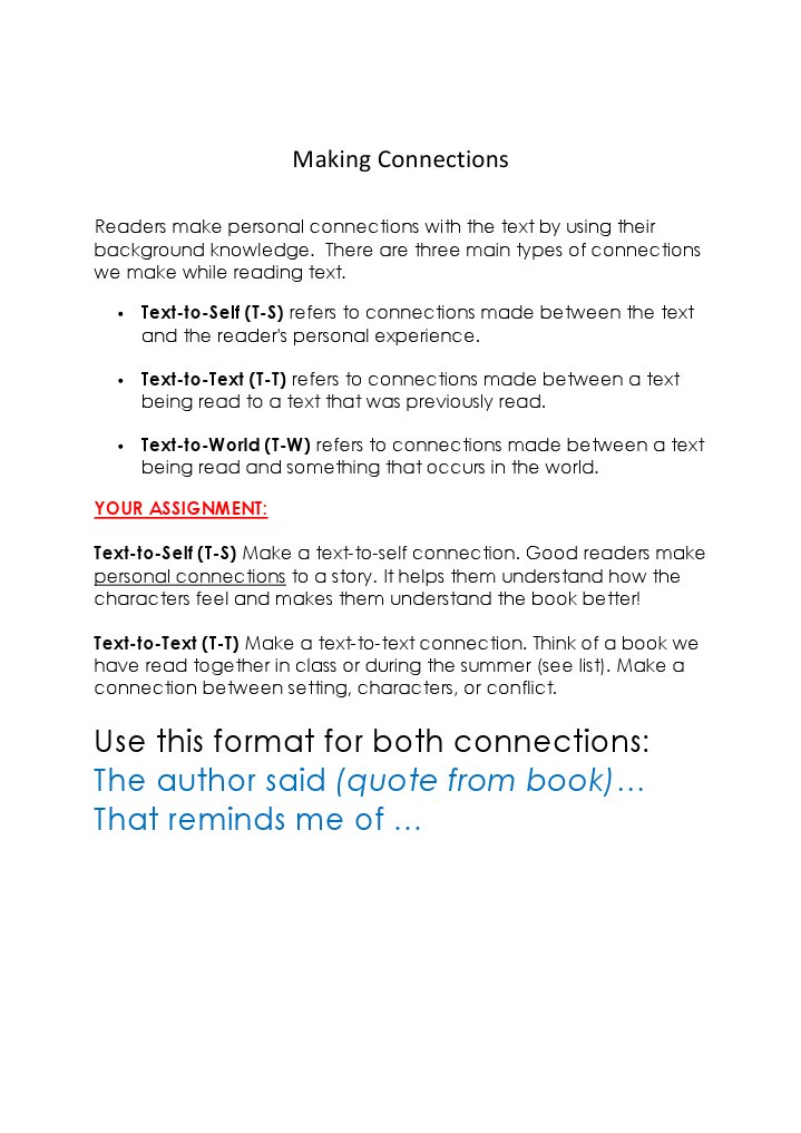 Making Connections in Reading | PDF