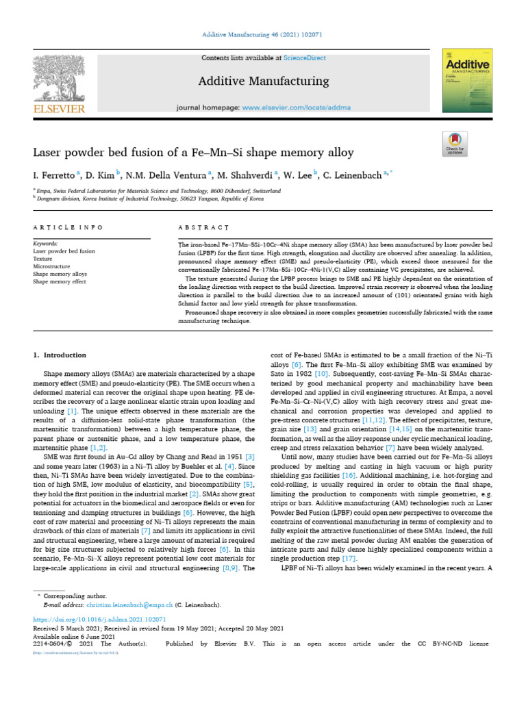 Laser Powder Bed Fusion | PDF | Ultimate Tensile Strength | Shape ...