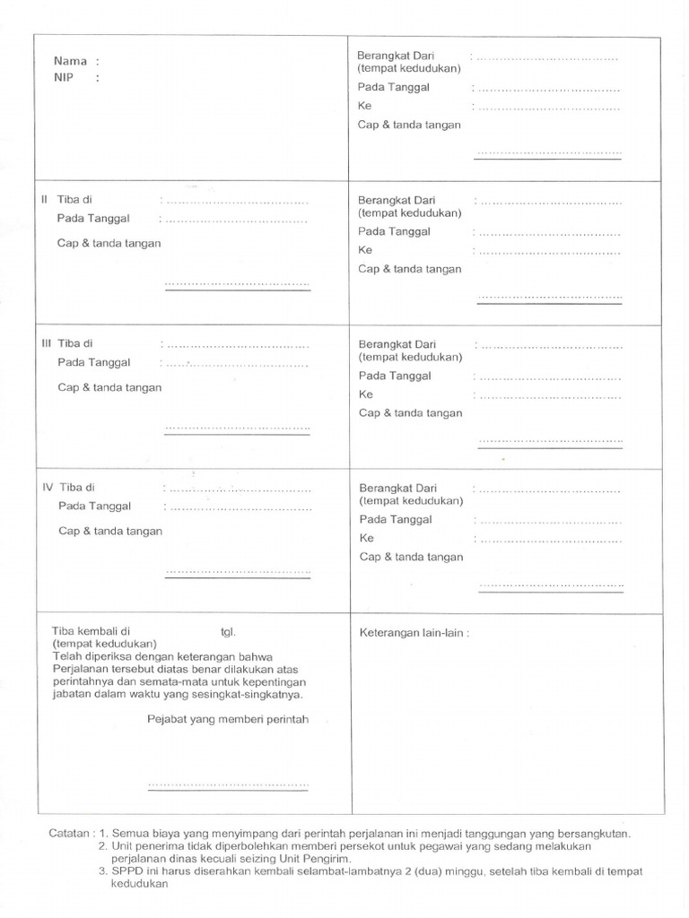 02 Blangko Cap SPPD Kosong | PDF