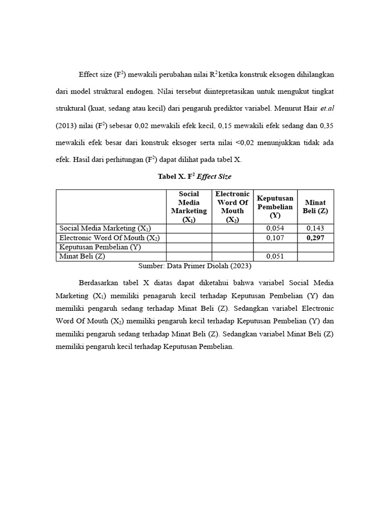 F2 Effect Size | PDF