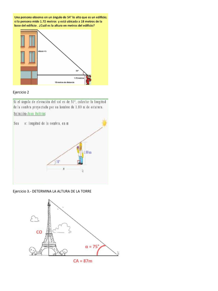 Ejercicios de Funciones Trigonometricas | PDF