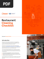 Daily Sanitation Checklist Template | PDF