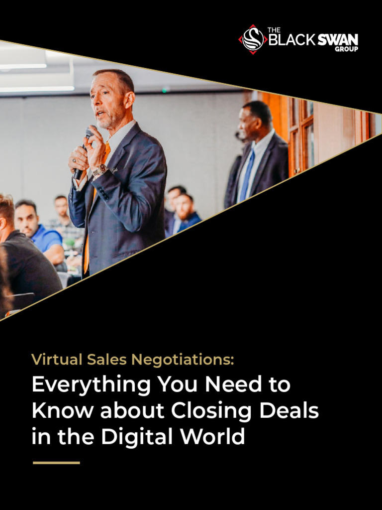 The Black Swan Group Virtual Sales Negotiations | PDF