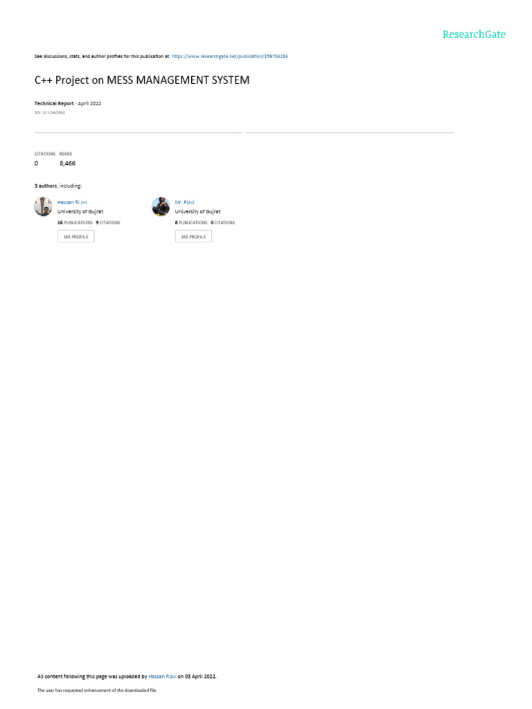 C++ Proect | PDF | C++ | Computer Architecture