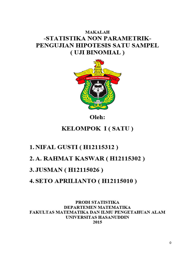 MAKALAH Uji Binomial | PDF