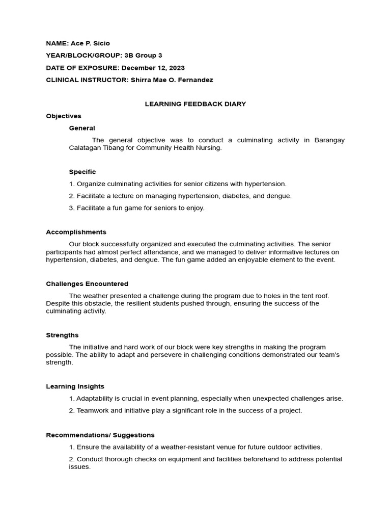 LFD Culminating Activity | PDF