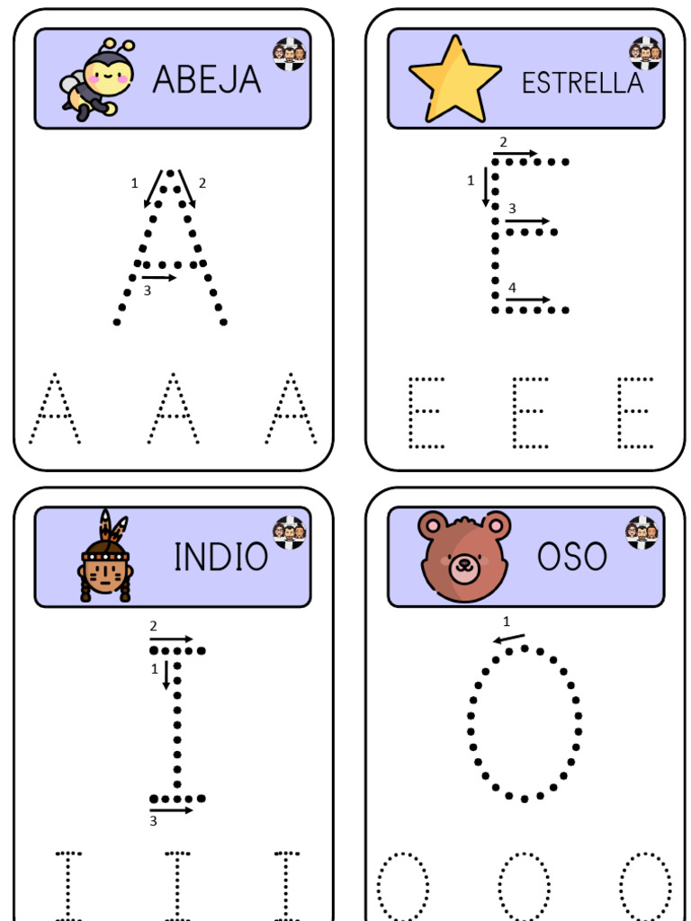 Trazo Letras MAYÚSCULAS | PDF