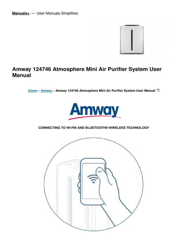 Atmosphere Mini Air Purifier System Manual | PDF | Tort ...