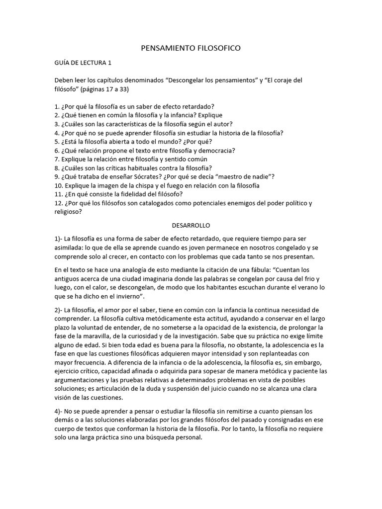 Pensa Filo1 | PDF | Platón | Aristóteles