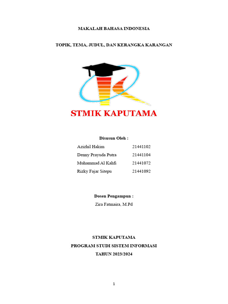 Panduan Menulis: Topik, Tema, Judul | PDF