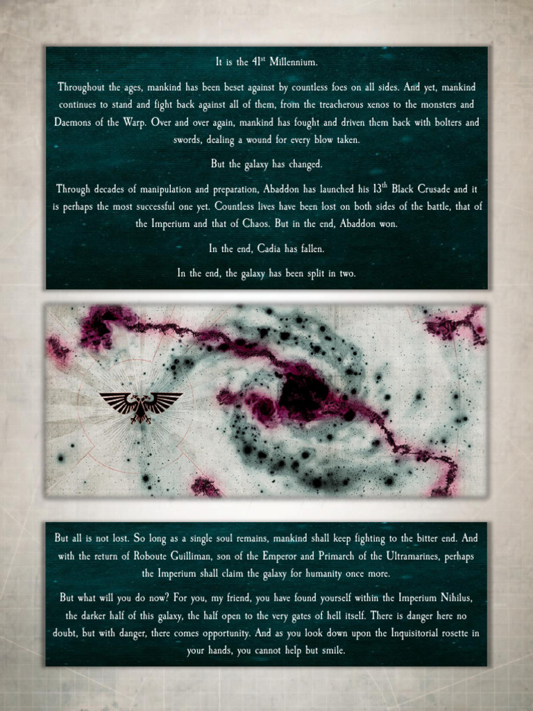 Warhammer 40K: Inquisitor's Guide | PDF | History