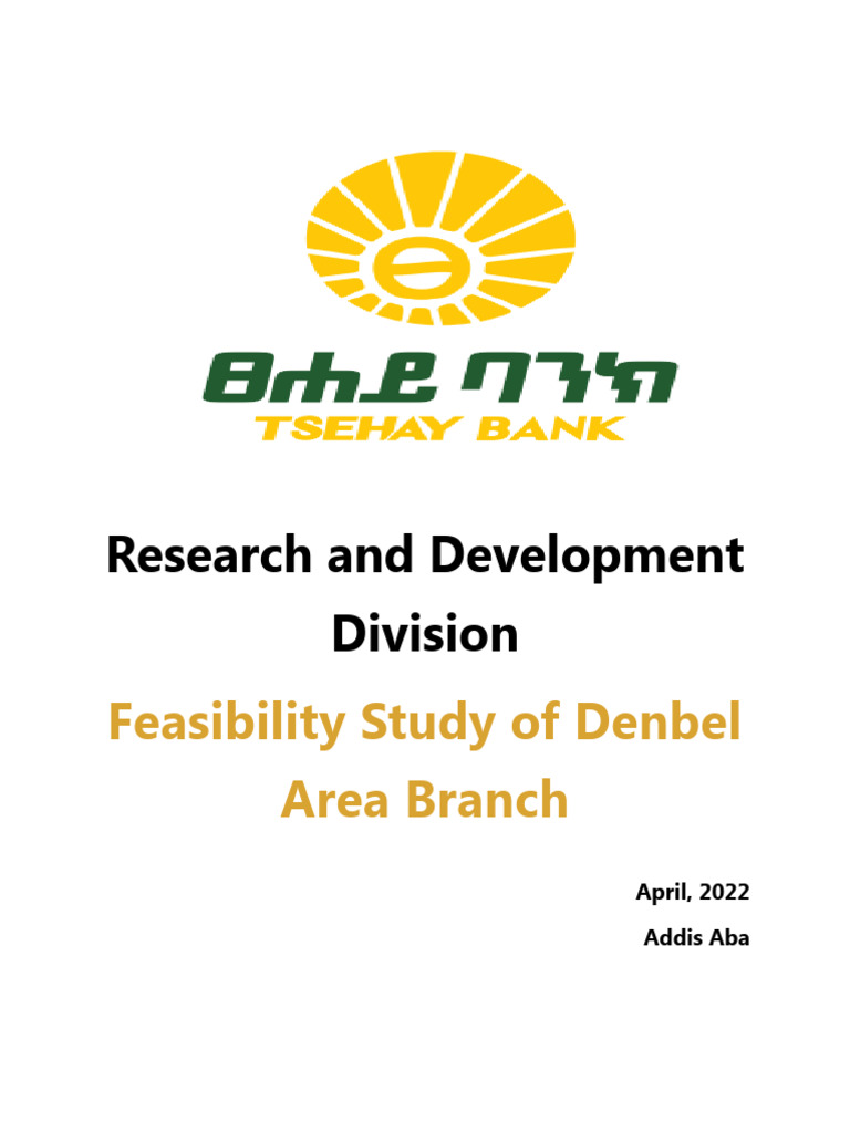 Branch Expansion Feasibility - Dembel - Area | PDF