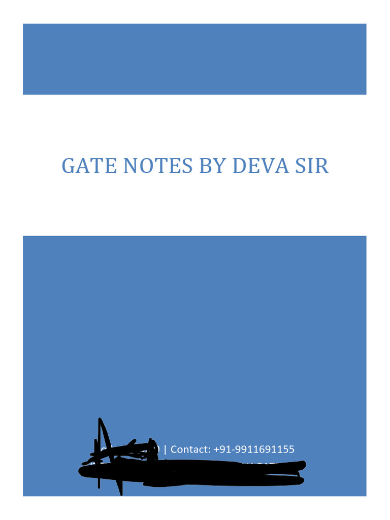 GATE CS Short Notes by Mallesham Devasane (DEVA Sir) | PDF
