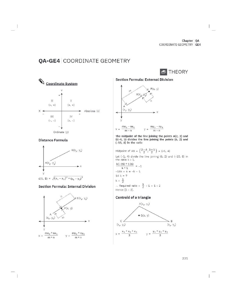 Coordinate Geometry | PDF