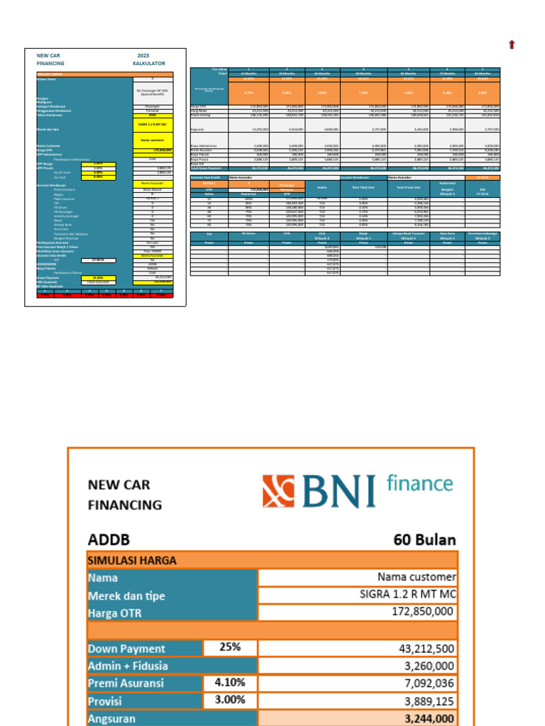 Tools Hitung BNi | PDF | Pengelolaan Keuangan & Uang