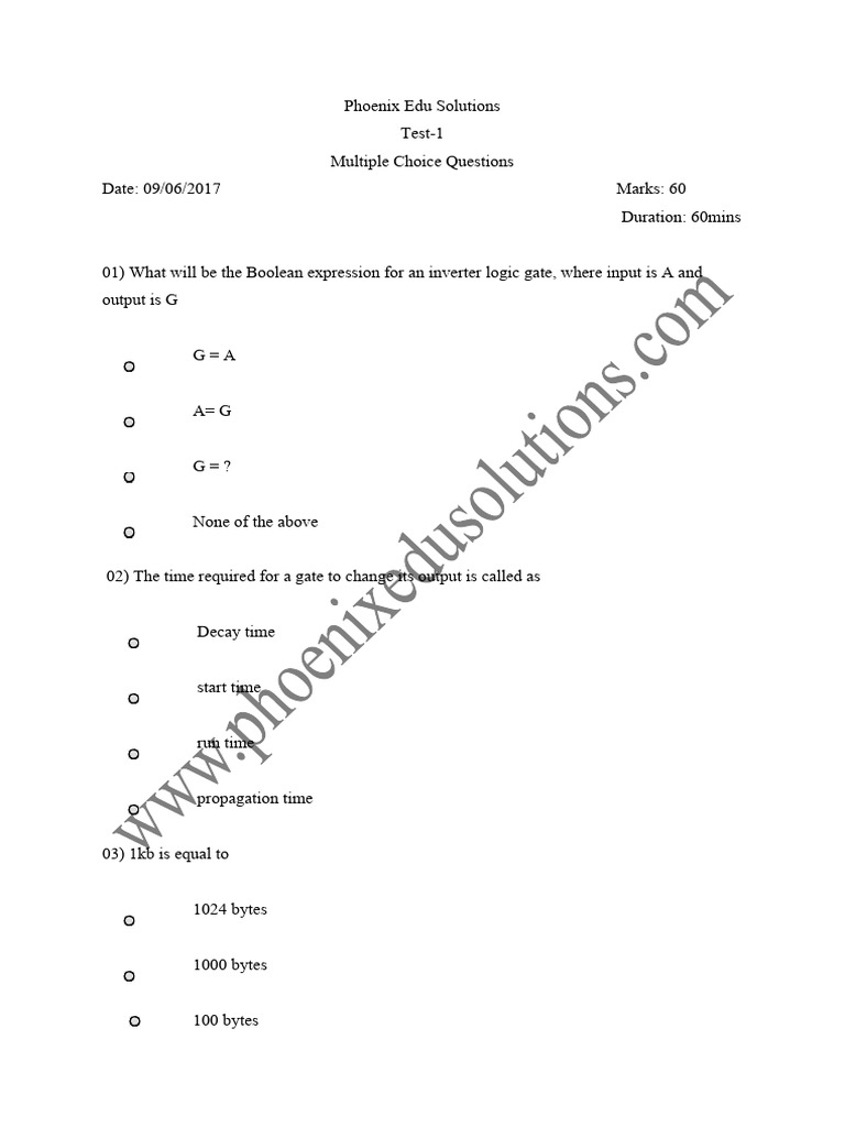 Digital Electronics Question Paper | PDF | Logic Gate | Electronic Circuits