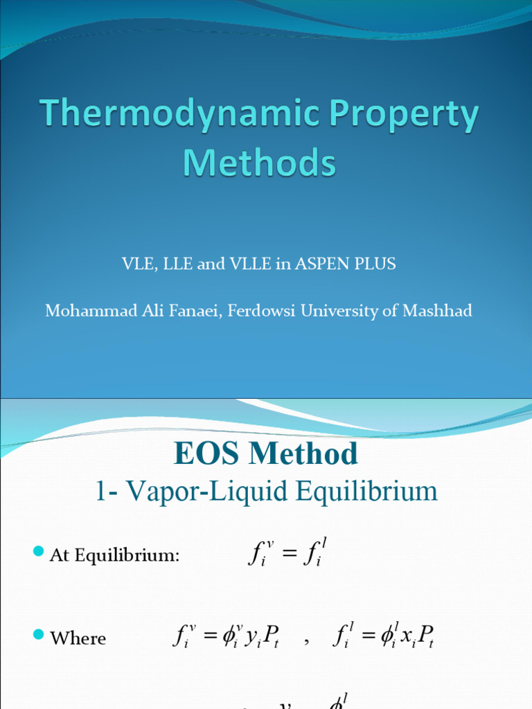 Thermodynamic Property Methods | PDF | Phases Of Matter | Physical ...