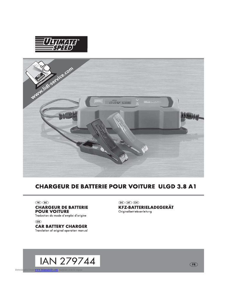 Chargeur Batterie Ulgd - 38 - A1 Manuel | PDF