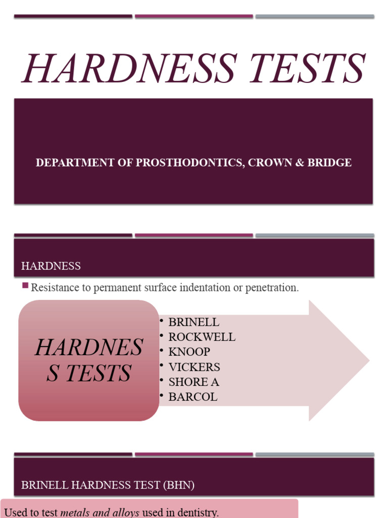 Hardness Tests | PDF | Hardness | Mechanical Engineering