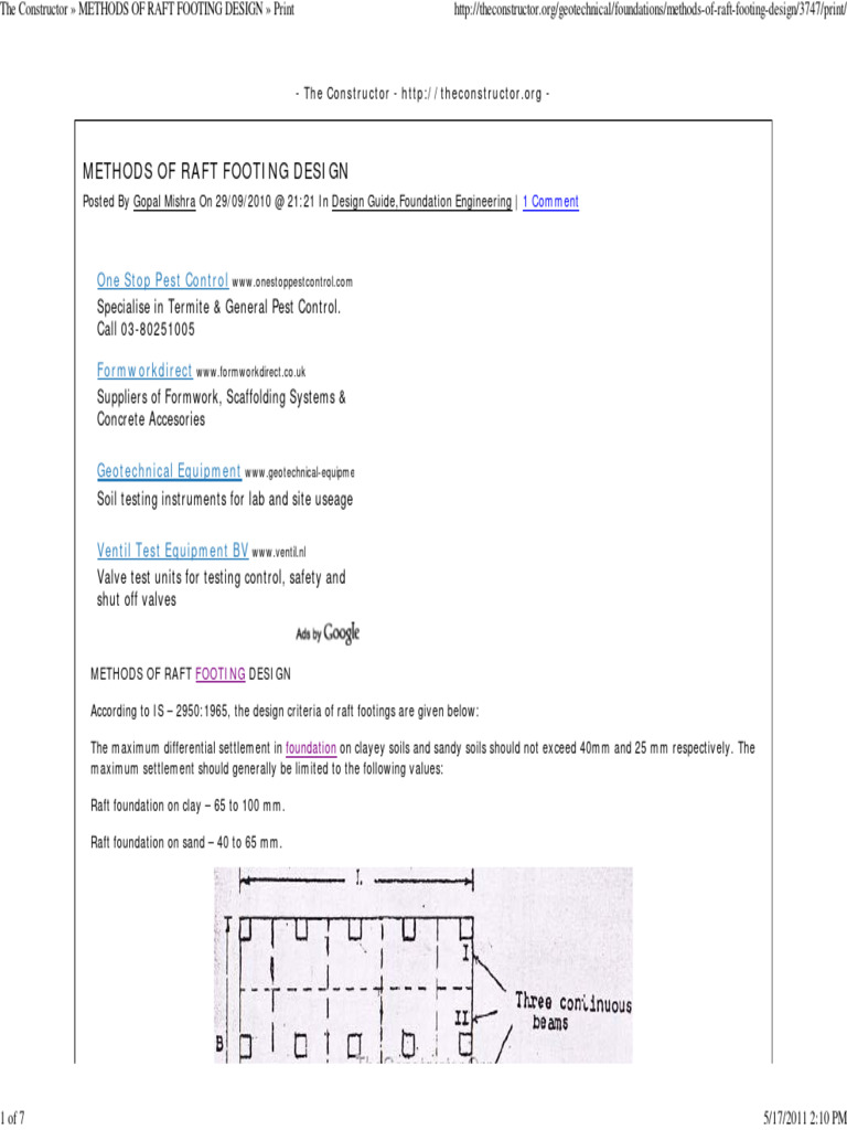 Raft Foundation Design | Download Free PDF | Foundation (Engineering) | Elasticity (Physics)