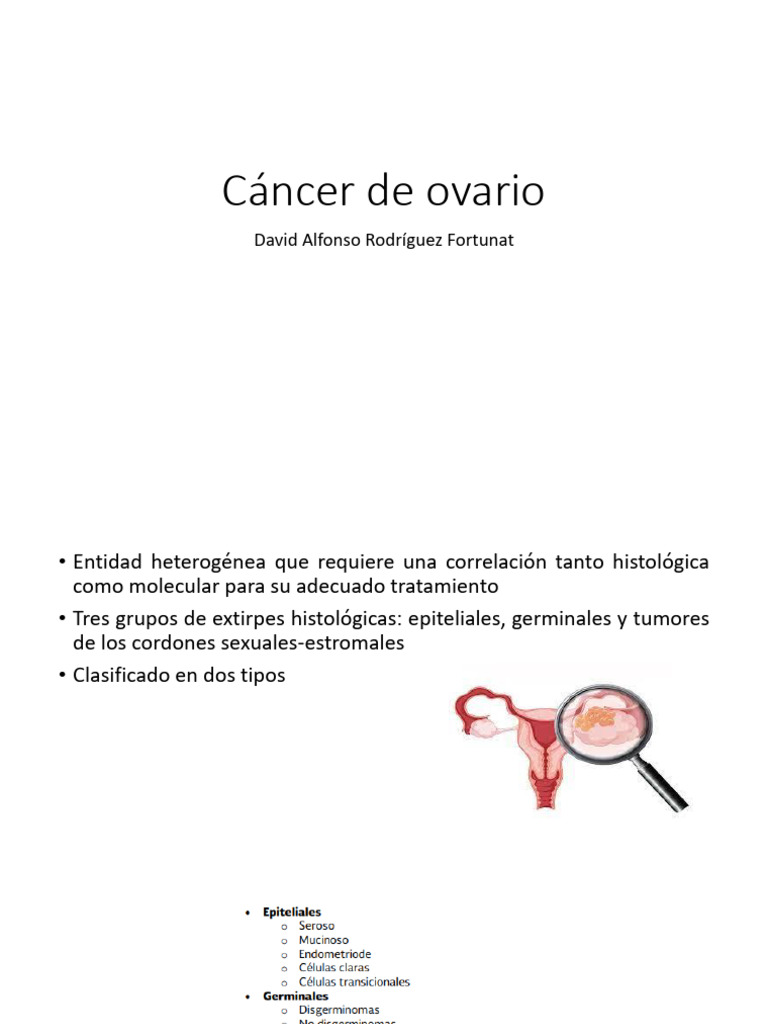 Cáncer de Ovario | PDF | Cáncer | Cáncer de ovarios
