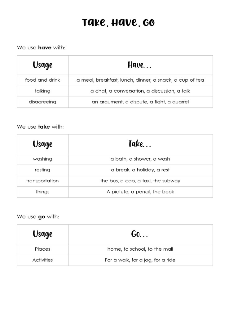 Delexical Verbs | PDF