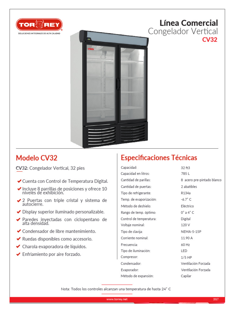 Venta Refrigeradores Congeladores Guadalajara Congelador Torrey CV32 ...