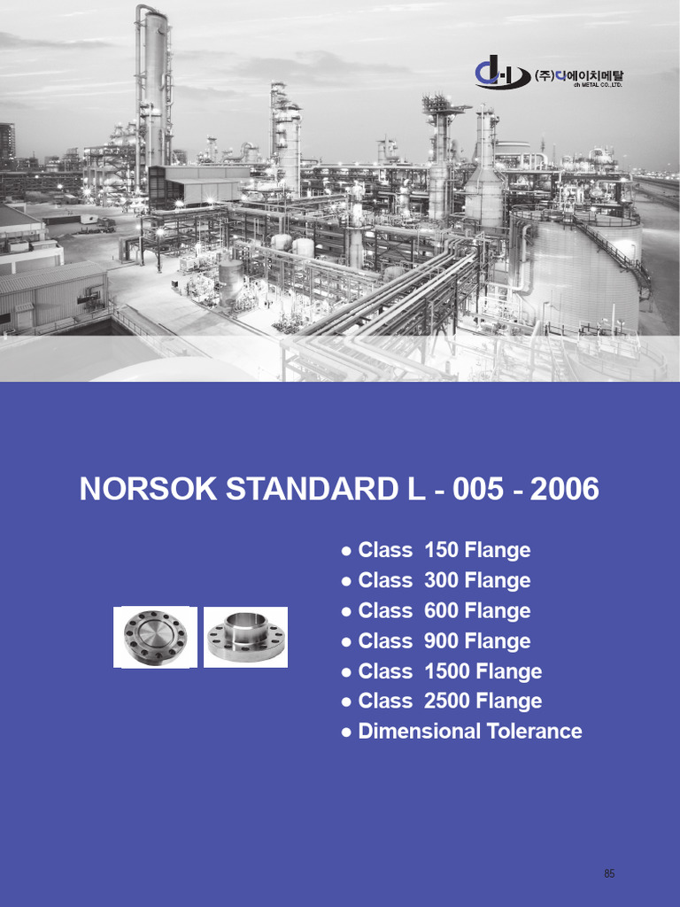Norsok Flange | PDF | Mechanical Engineering | Plumbing