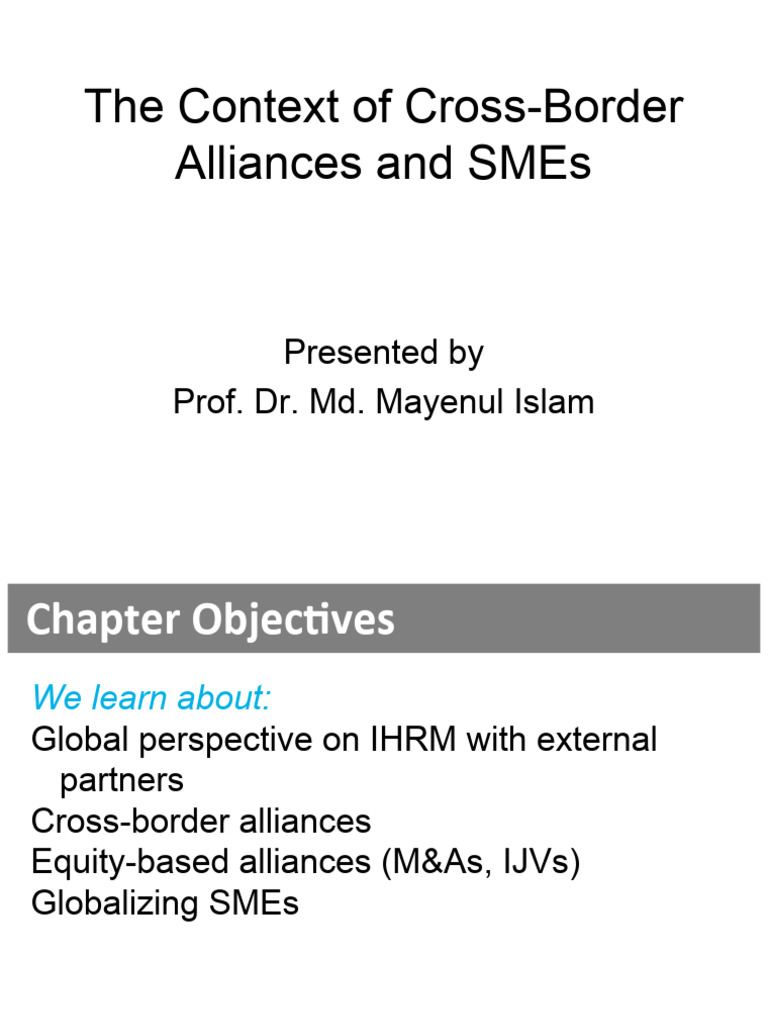 Int. HRM Ch03 | PDF | Mergers And Acquisitions | Human Resource Management