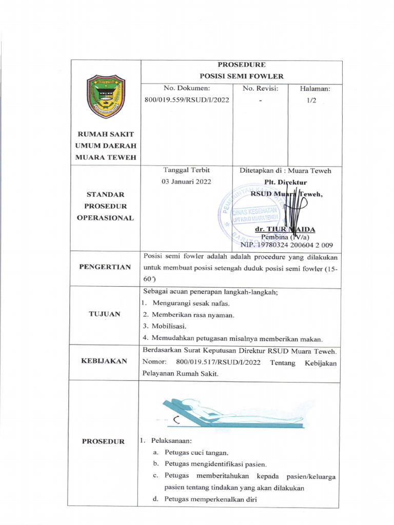Sop Posisi Semi Fowler | PDF