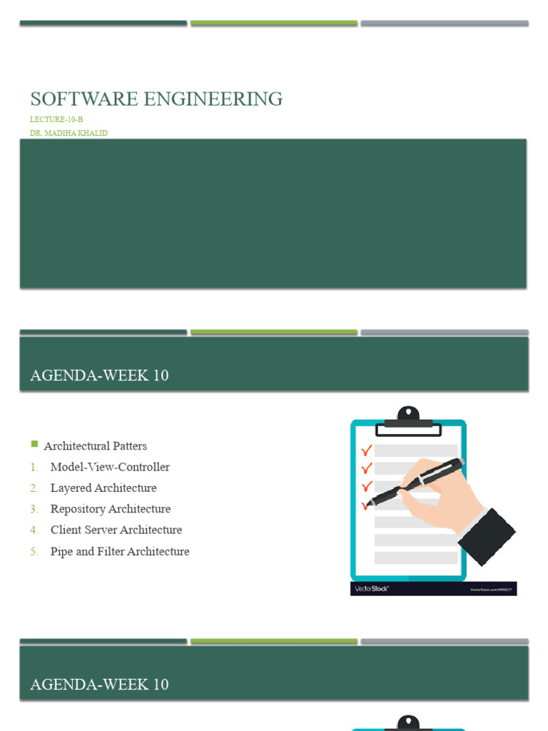 Week - 10b-Software Engineering | PDF | Model–View–Controller | Server (Computing)