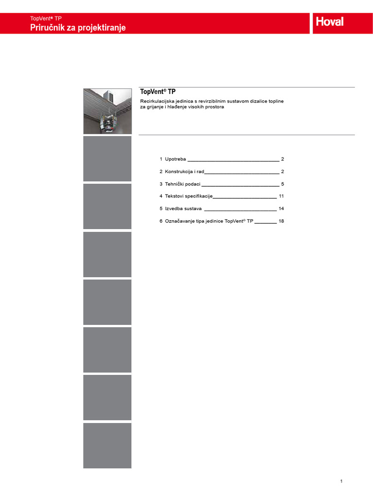 TopVent® TP Tehnički Katalog | PDF