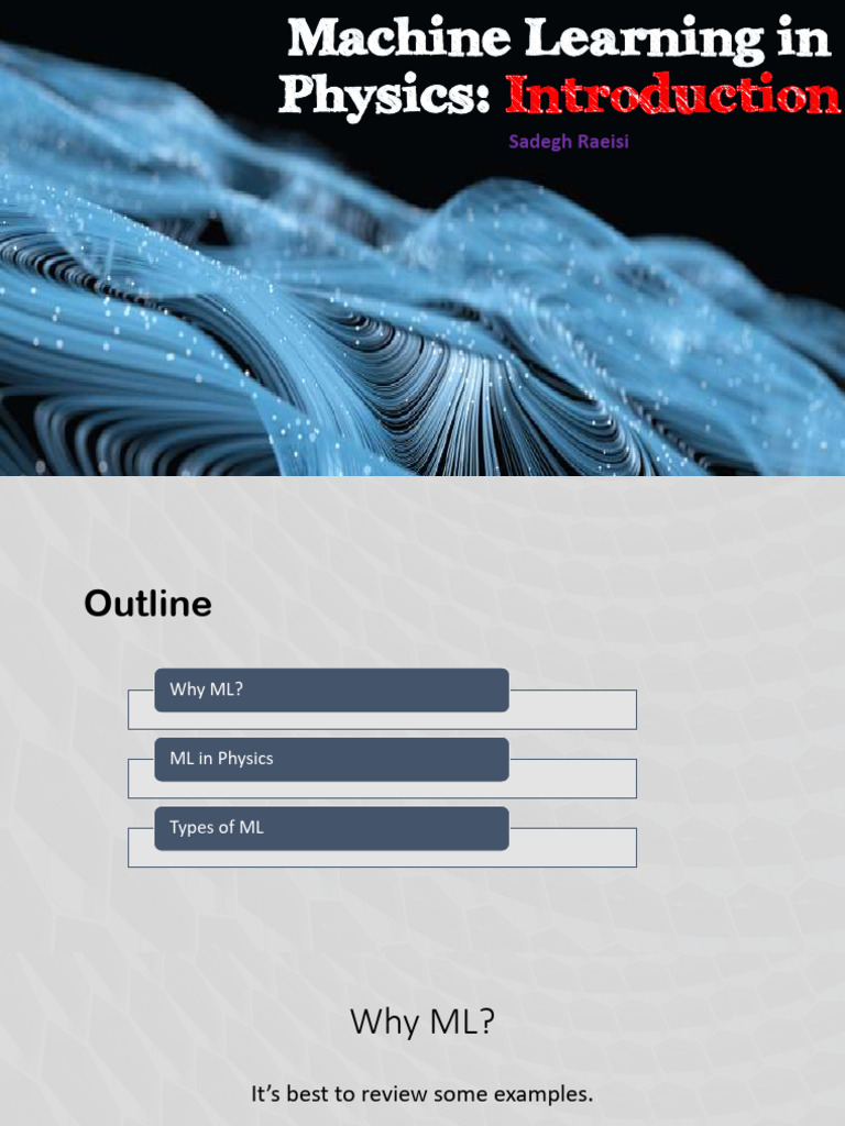 Machine Learning Presentation | PDF