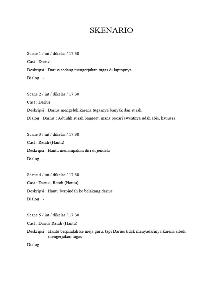 SKENARIO | PDF