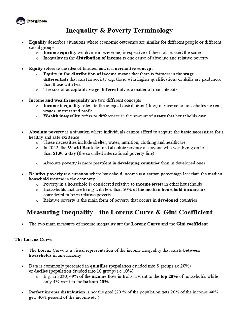 Inequality | PDF | Gini Coefficient | Income Distribution
