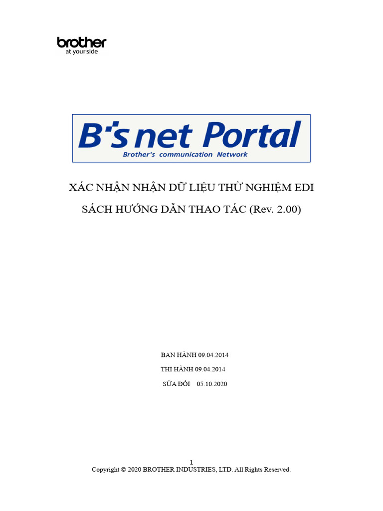 Operation Manual (EDI Test Data Receipt Confirmation) - VN - Rev200 | PDF