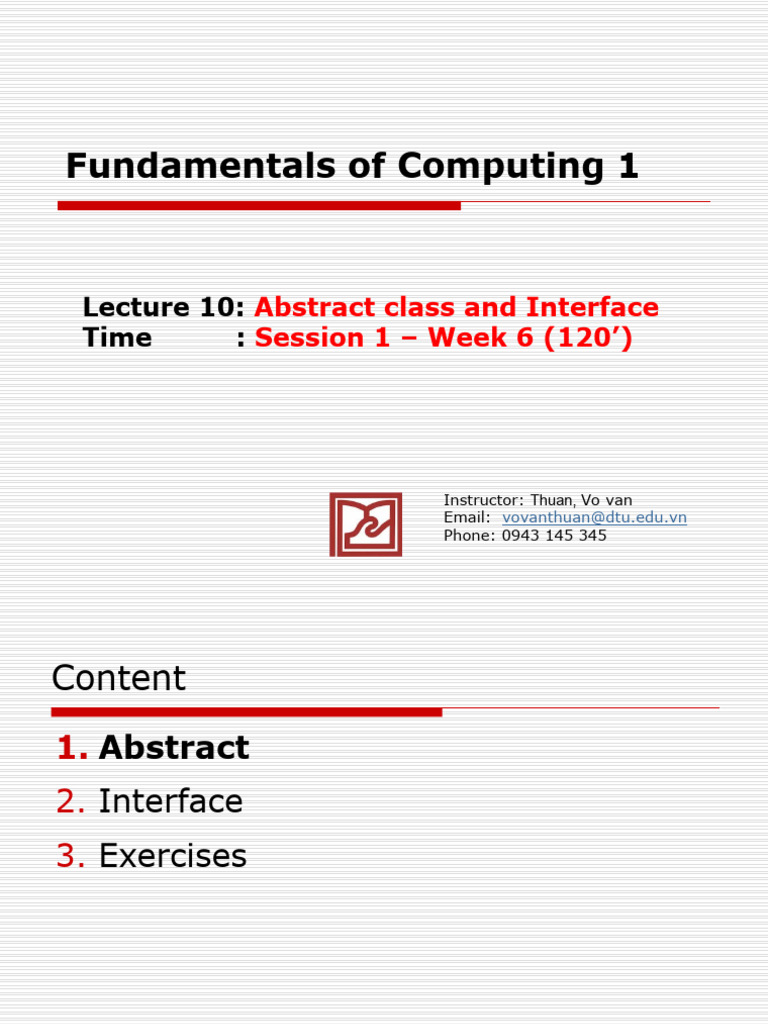CMU-CS 303 - Fundamentals of Computing 1 - 2020S - Lecture Slides - 6-1 | PDF | Class (Computer ...