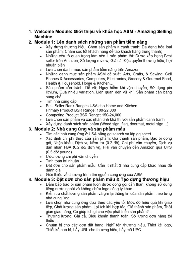 Báo cáo nghiên cứu khóa học ASM | PDF