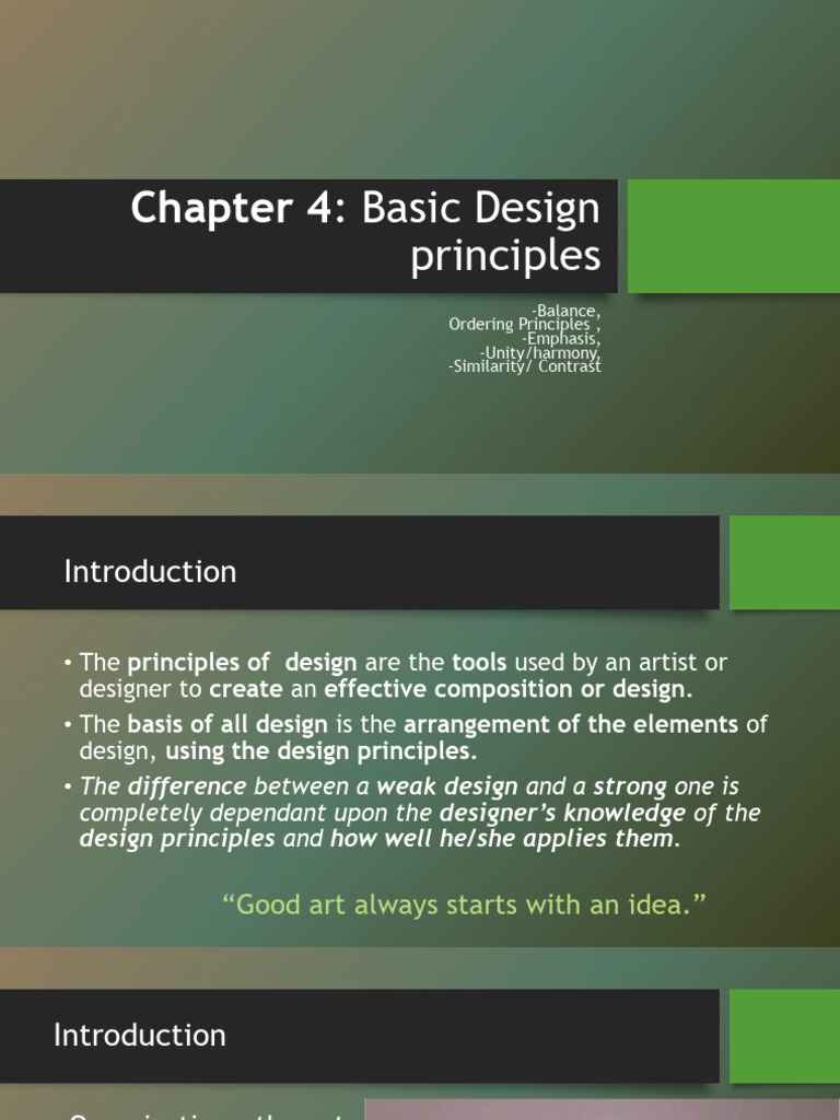 5.basic Design Principles | PDF | Composition (Visual Arts) | Symmetry
