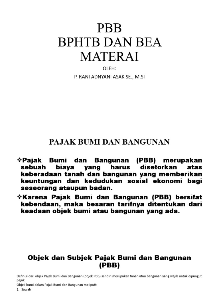 Materi PBB | PDF