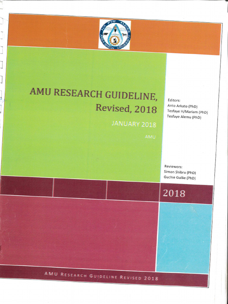 Research Guideline, AMU | PDF