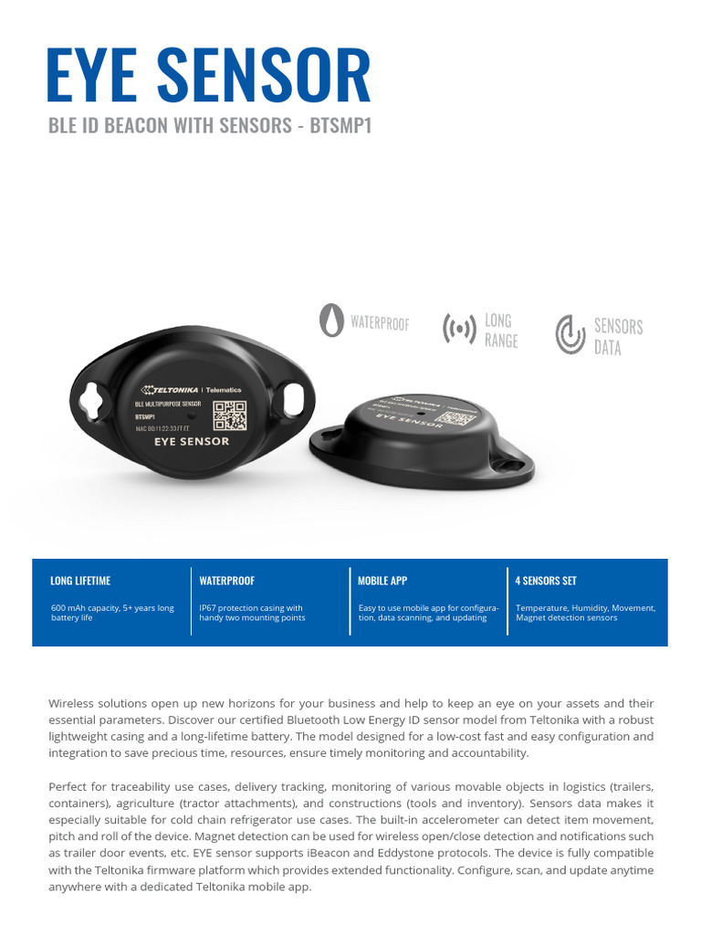 Eyesensor Teltonica | PDF | Electronics | Computing